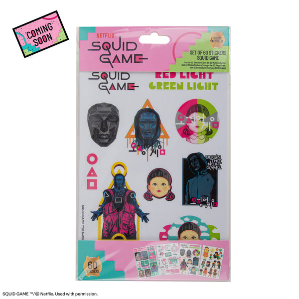 Set of 60 Squid Game Stickers | Squid Game | Cinereplicas – Cinereplicas EU
