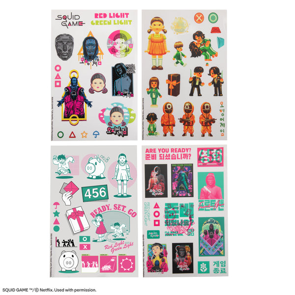 Set of 60 Squid Game Stickers | Squid Game | Cinereplicas – Cinereplicas EU